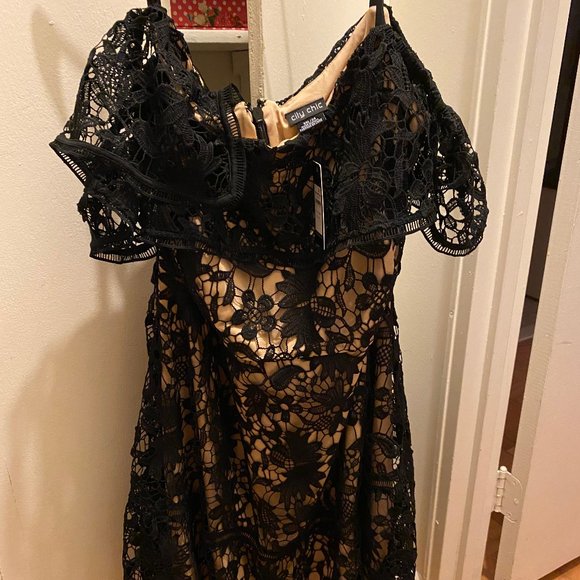 City Chic | Dresses | Black Lace Cocktail Dress | Poshmark